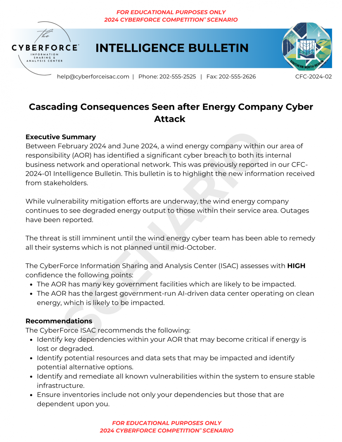 DOE CyberForce Competition® 2024 – Department of Energy's CyberForce® Program